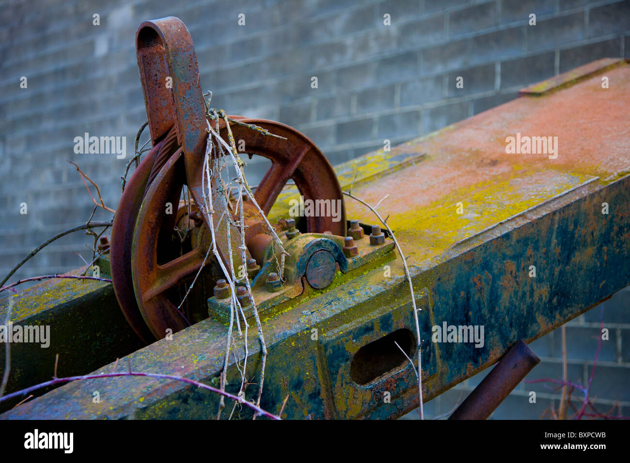 old rusty construction equipment Stock Photo - Alamy