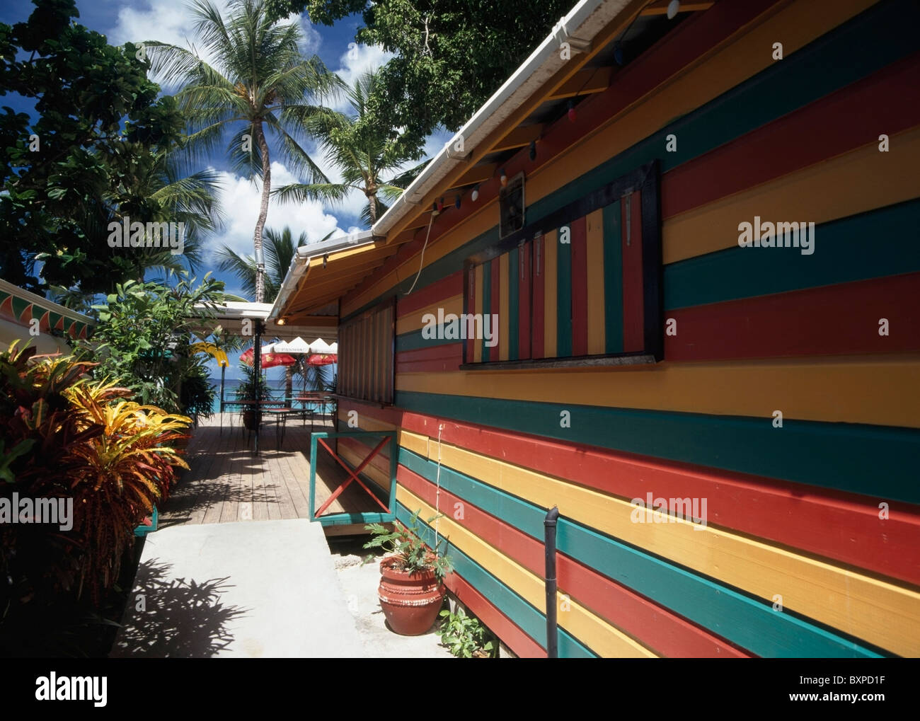 Colorful Restaurant Exterior Stock Photo - Alamy