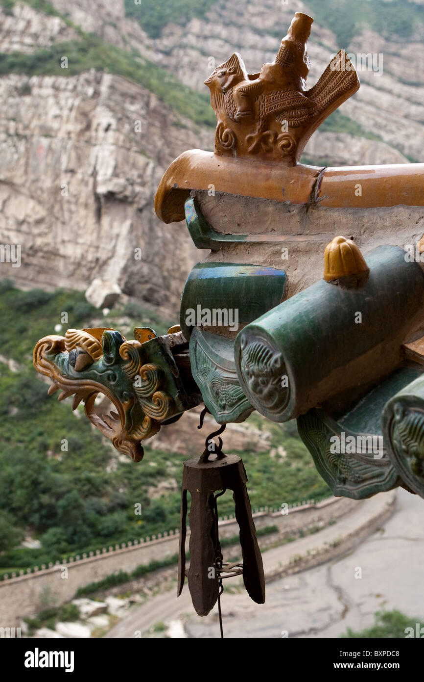 Hanging monastery, Xuankong temple, Datong city, Hunyuan county, China ...