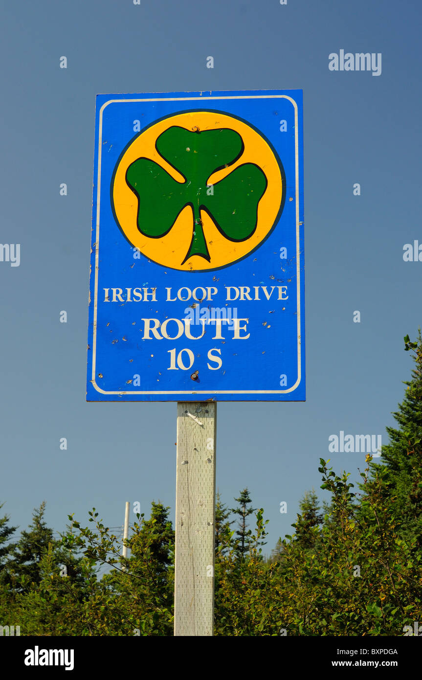 Irish road sign hi-res stock photography and images - Alamy