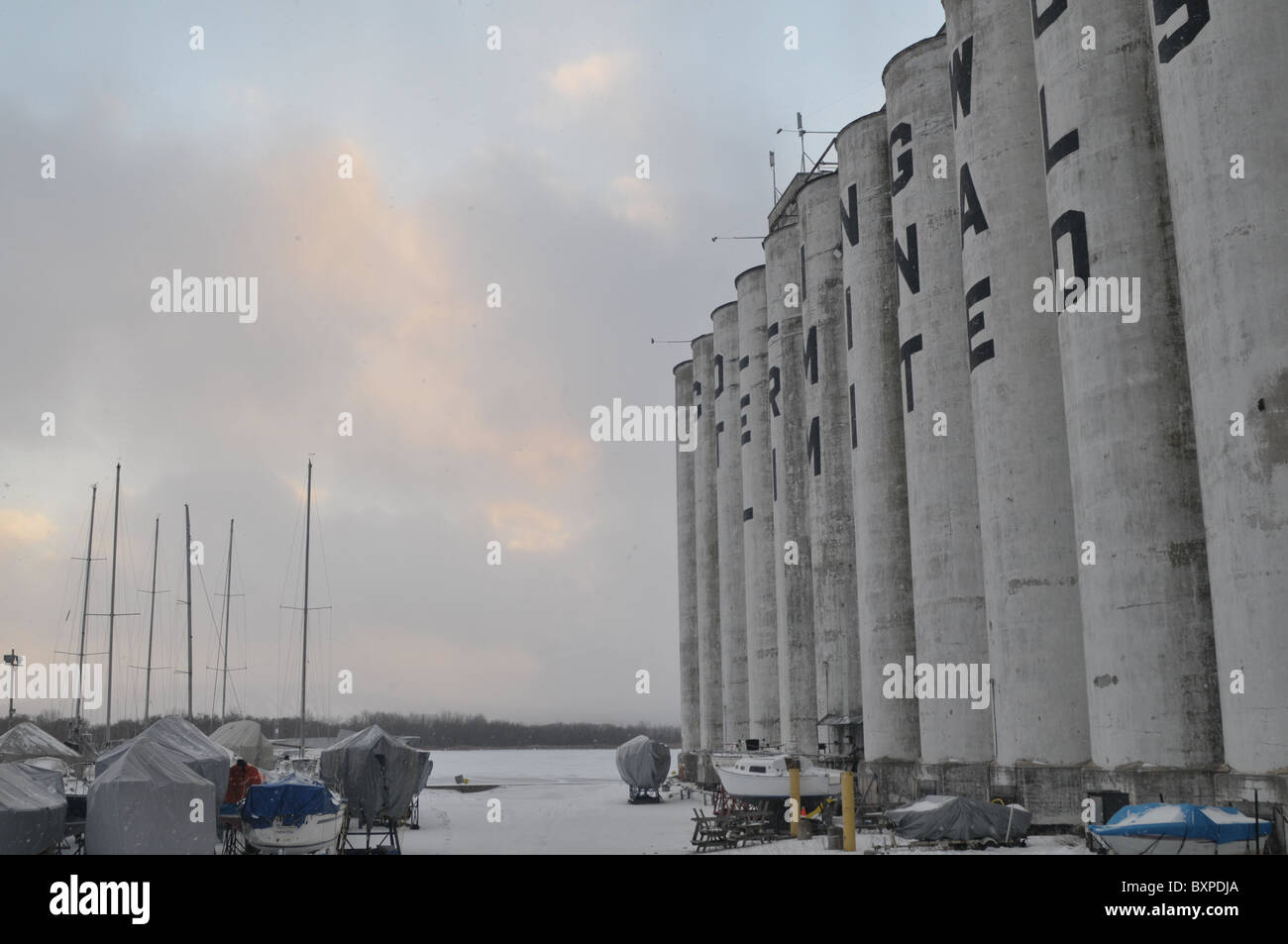 Collingwood Terminal Grain Elevators Stock Photo - Alamy