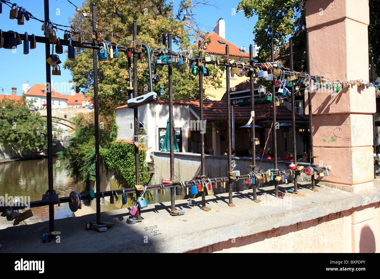 Locks bridge Prague Czech Republic Stock Photo - Alamy