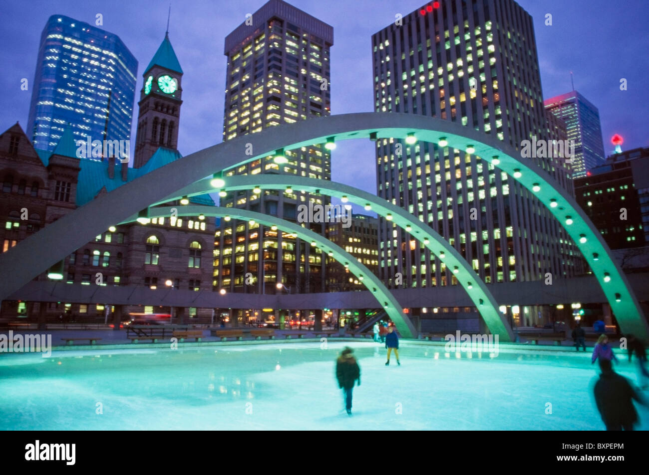 People Ice Skating In Toronto Stock Photo - Alamy