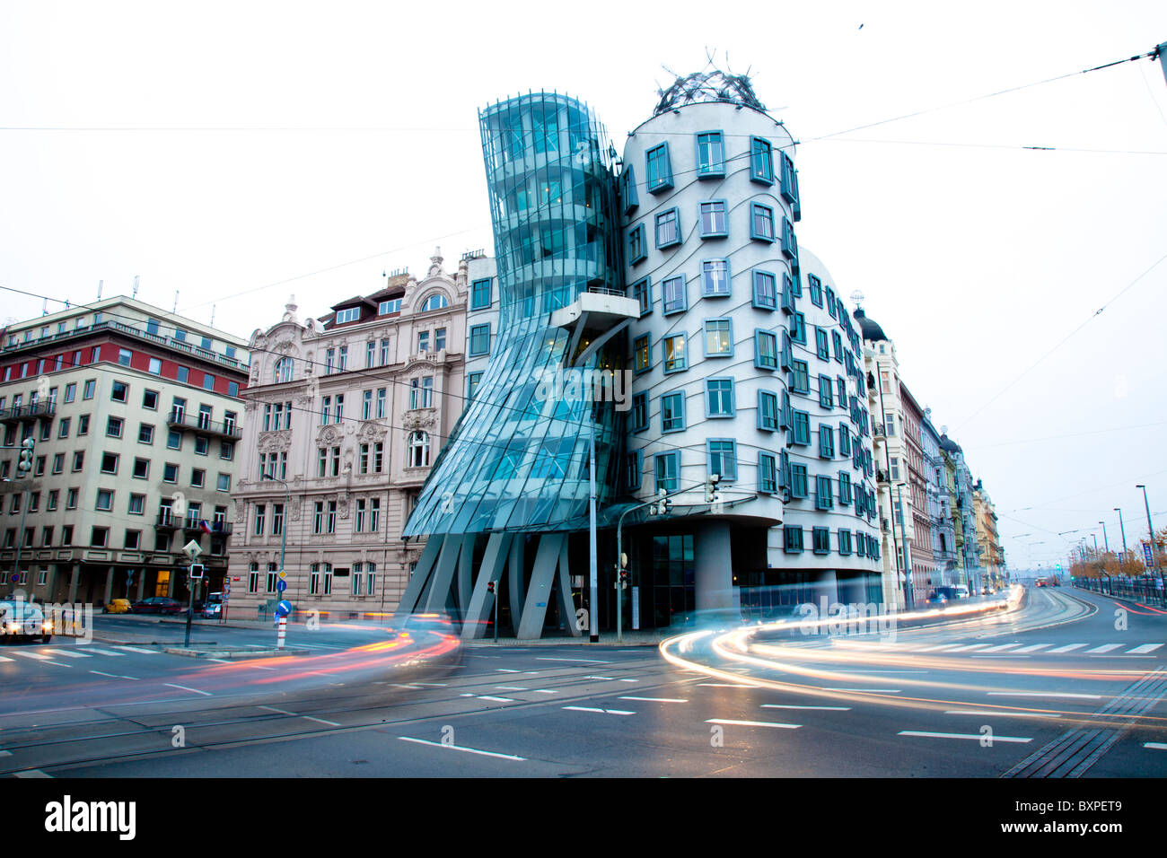 Dancing House modern Czech Republic Architecture Stock Photo - Alamy