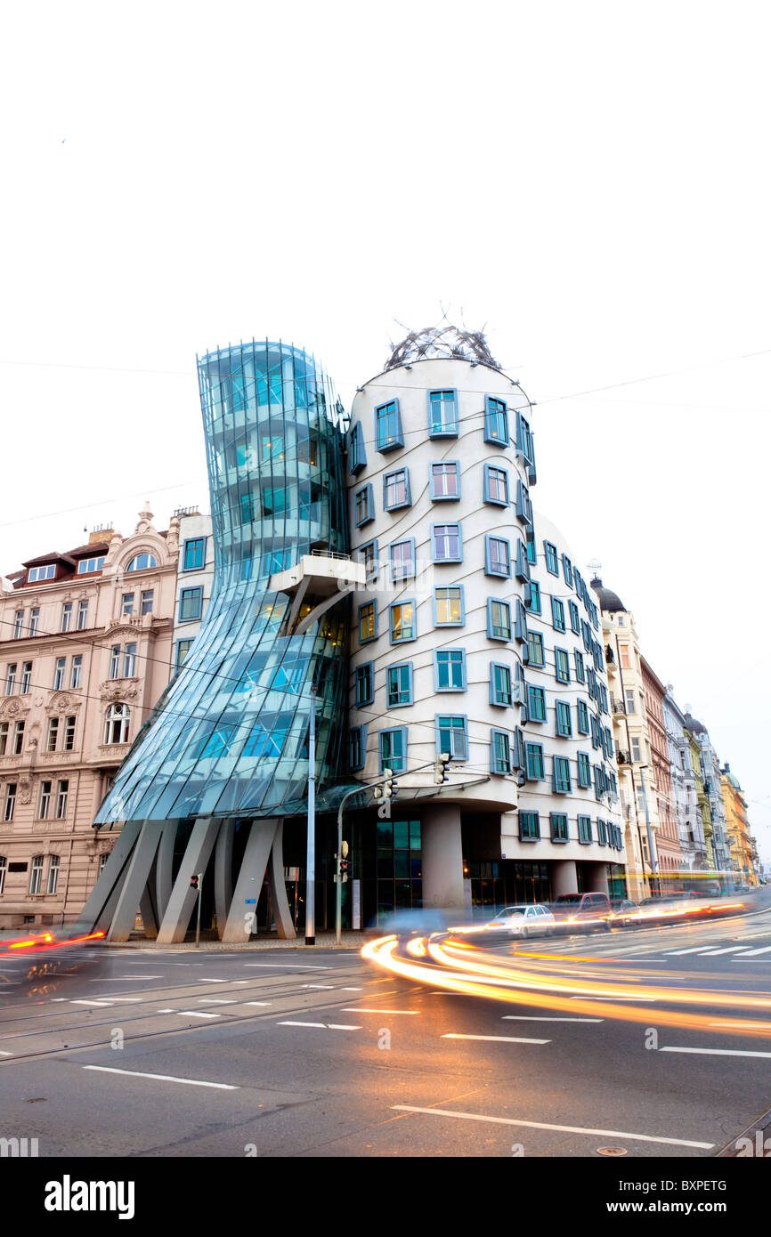 Dancing House modern Czech Republic Architecture Stock Photo - Alamy