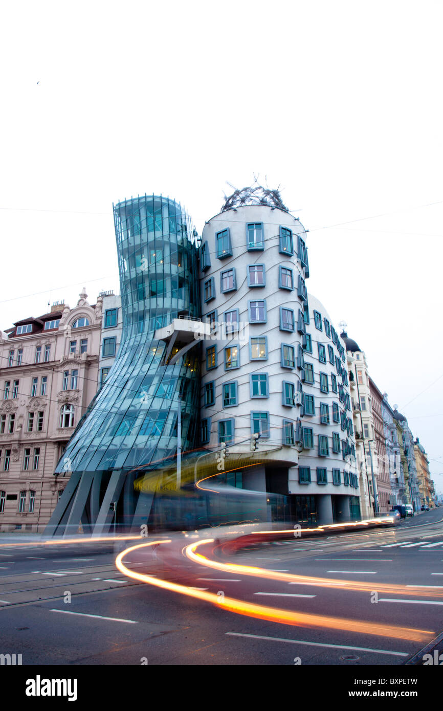 Dancing House modern Czech Republic Architecture Stock Photo - Alamy