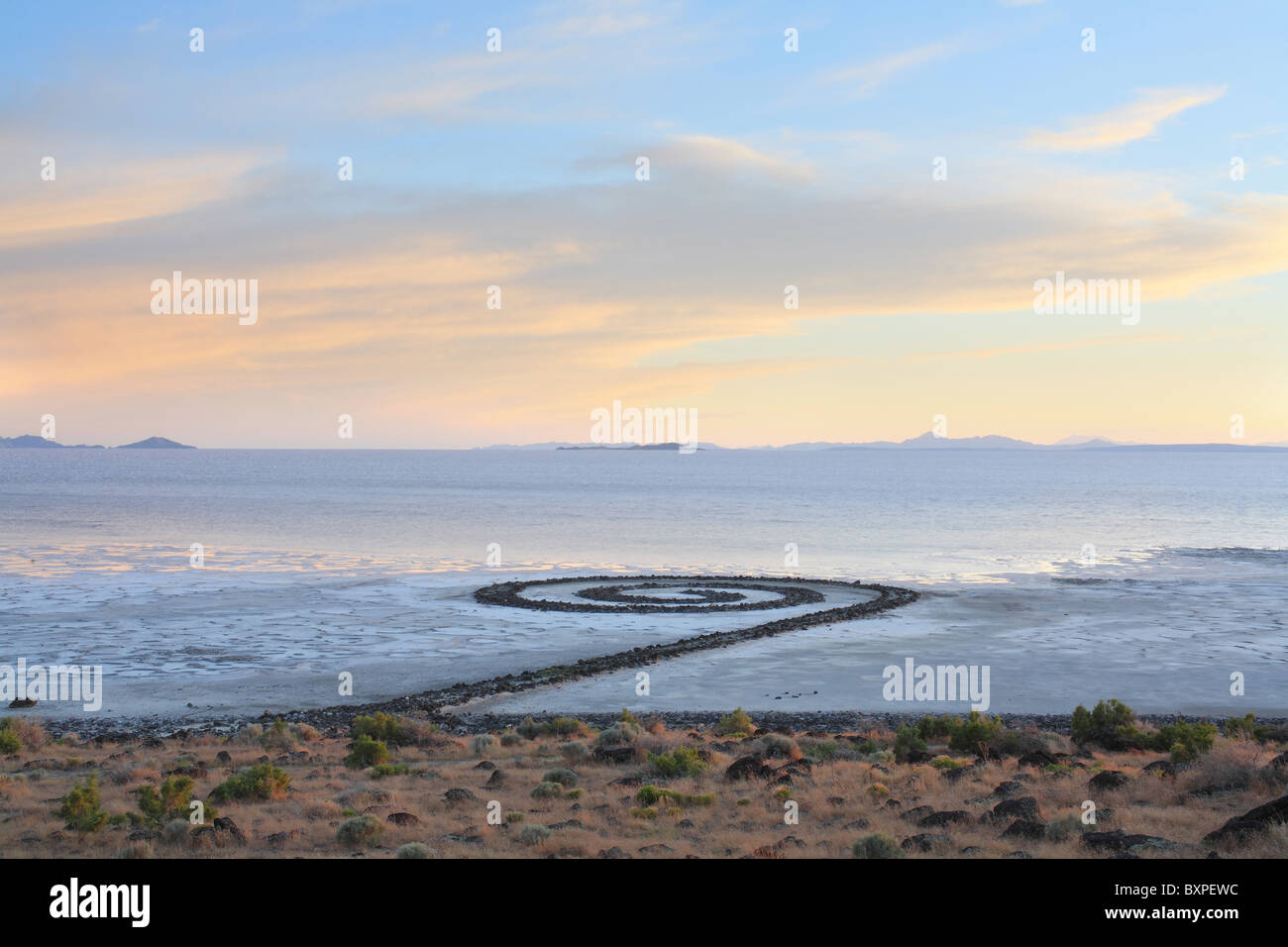 Spiral jetty robert smithson hi-res stock photography and images - Alamy