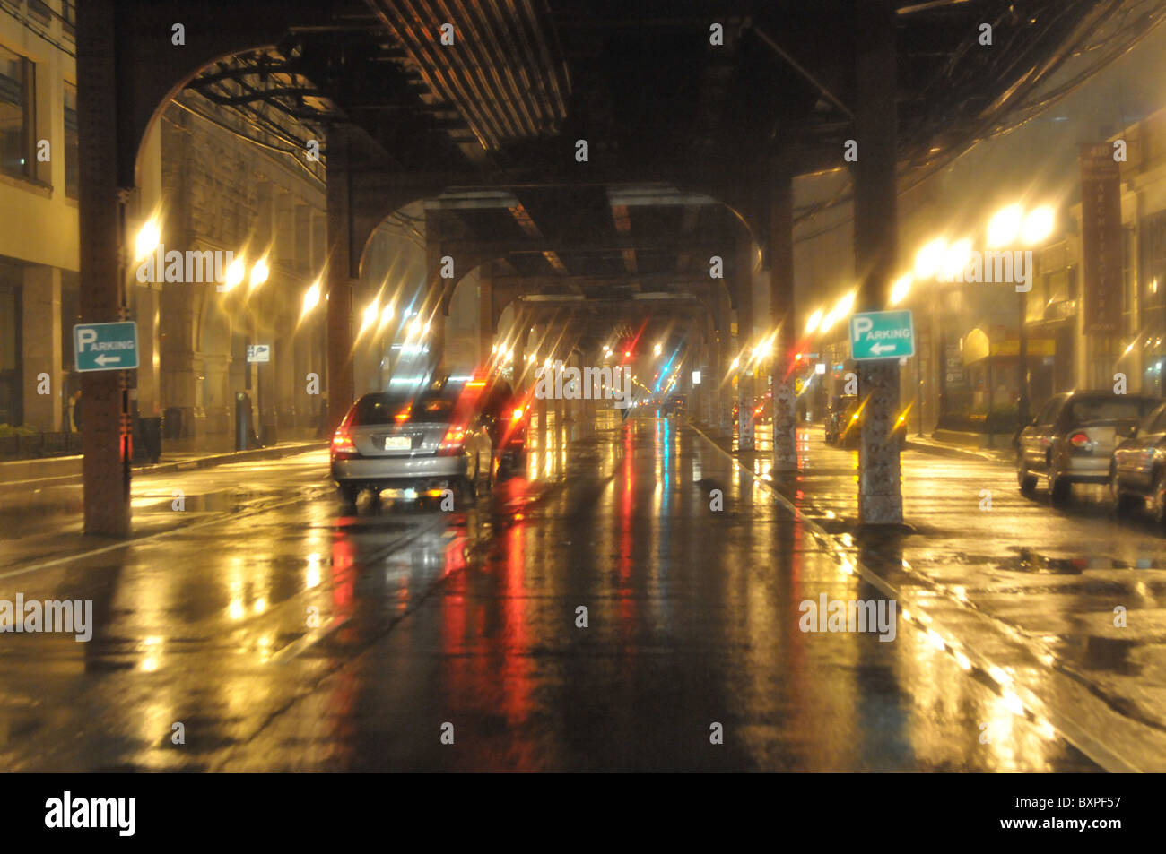 Dreary rainy night hi-res stock photography and images - Alamy