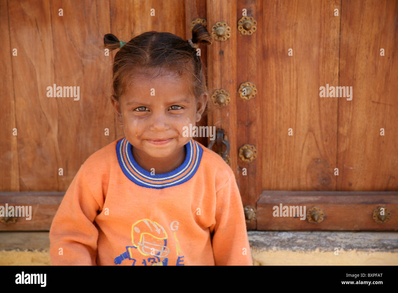Portrait of an Indian child smiling Stock Photo - Alamy