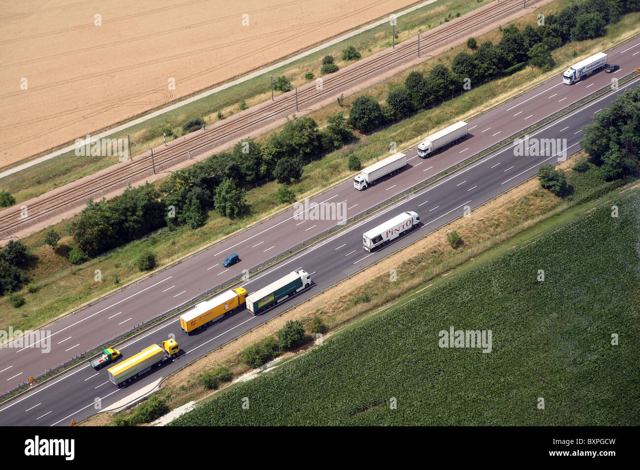 A1 motorway / highway Stock Photo - Alamy