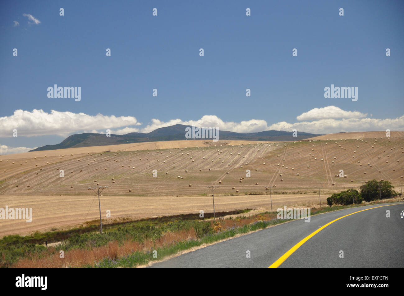 Beautiful highways in gorgeous nature a summer day in South Africa ...