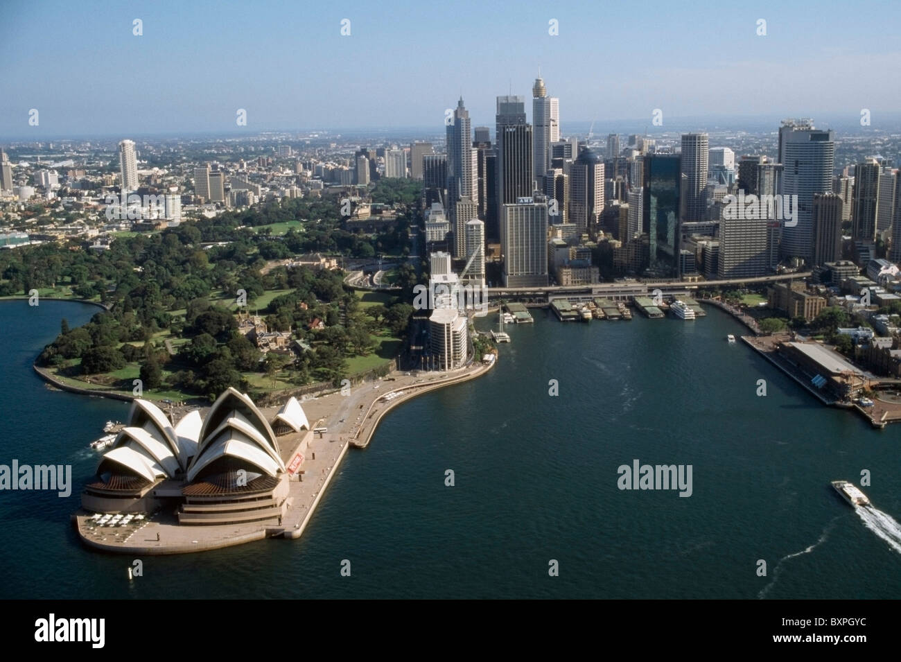Air View Of Sydney Harbour With Sydney Opera House Stock Photo - Alamy