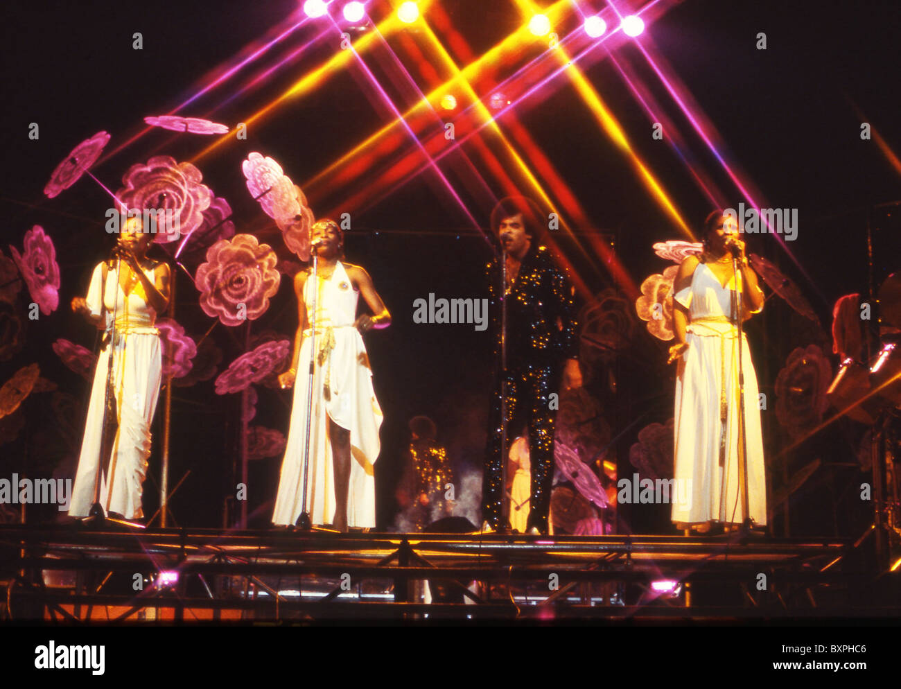 BONEY M West African pop group with Bobby Farrell about 1978 Stock ...