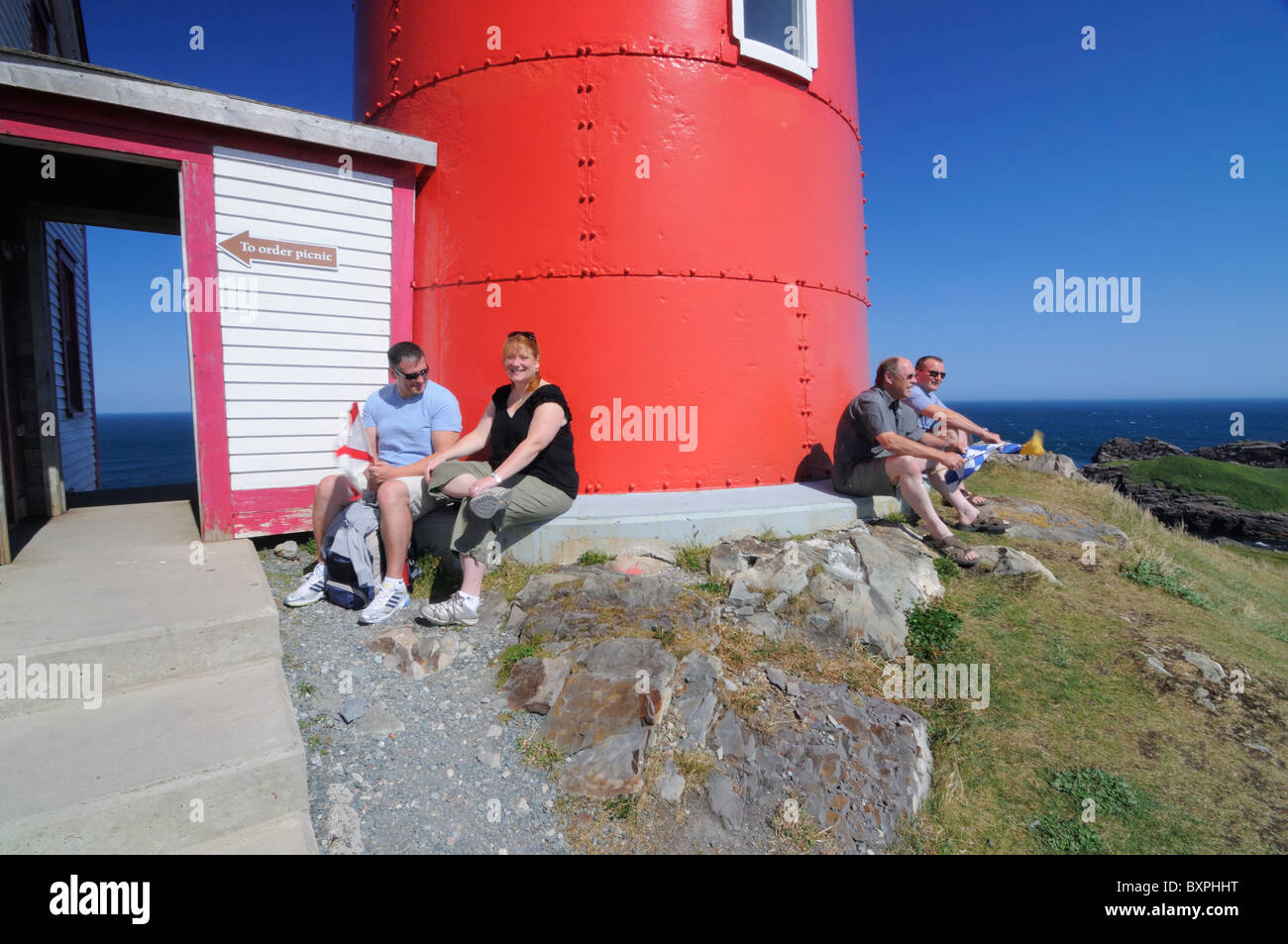 The Lighthouse Picnic Restaurant At Ferryland Stock Photo - Alamy