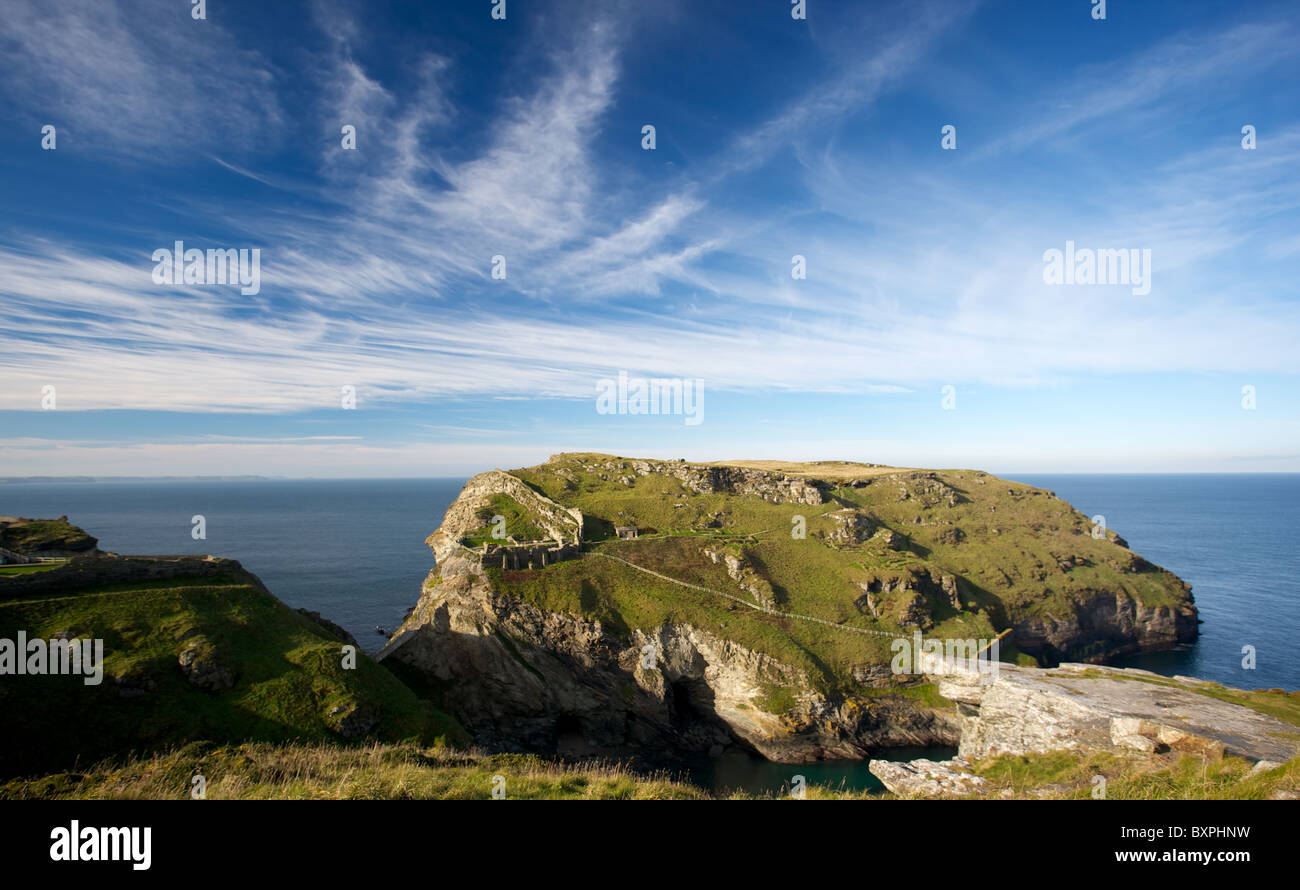 Barras Nose Tintagel Castle High Resolution Stock Photography and ...
