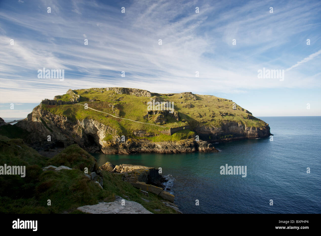 Barras nose tintagel castle hi-res stock photography and images - Alamy