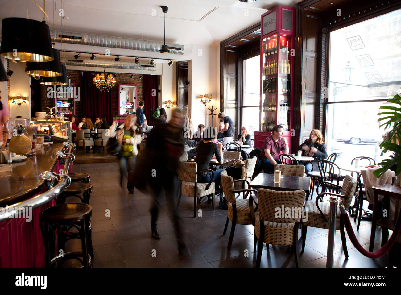 Czech Republic Prague cafe coffee restaurant Stock Photo - Alamy