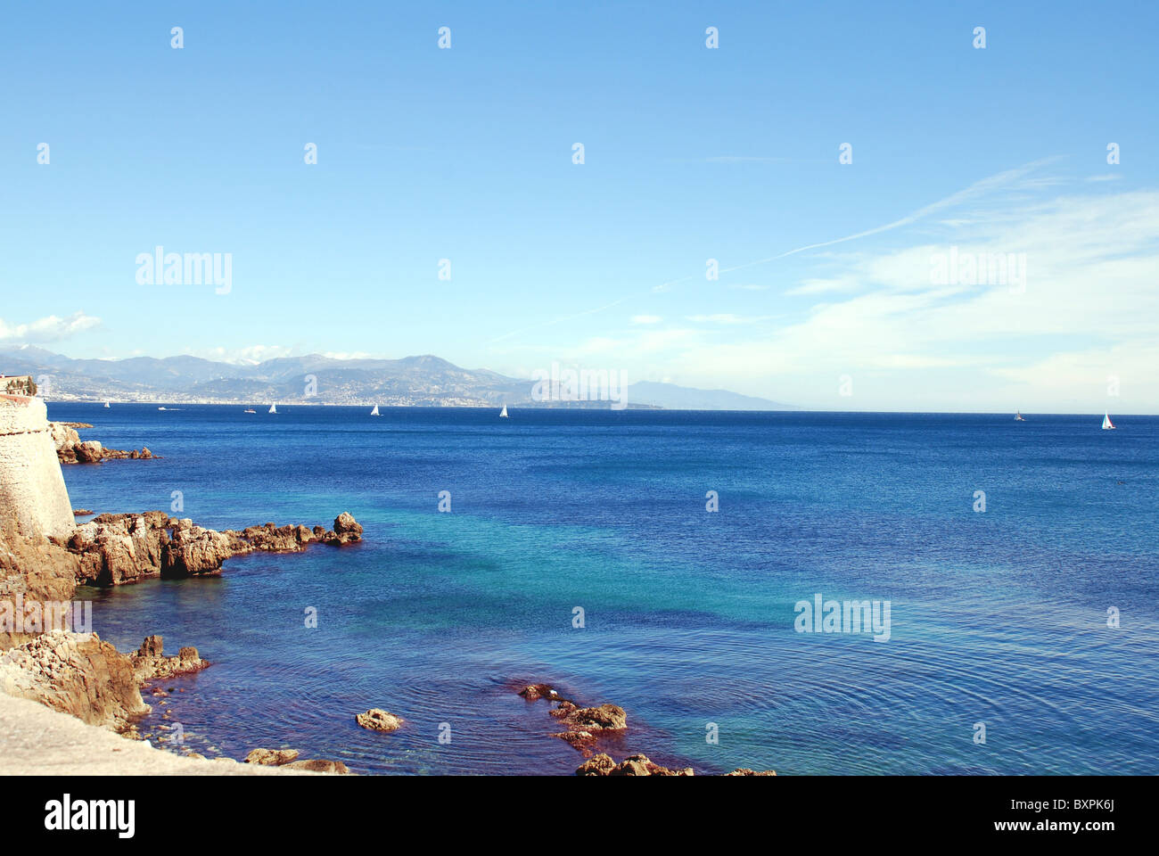 Beautiful panorama blue mediterranean sea hi-res stock photography and ...