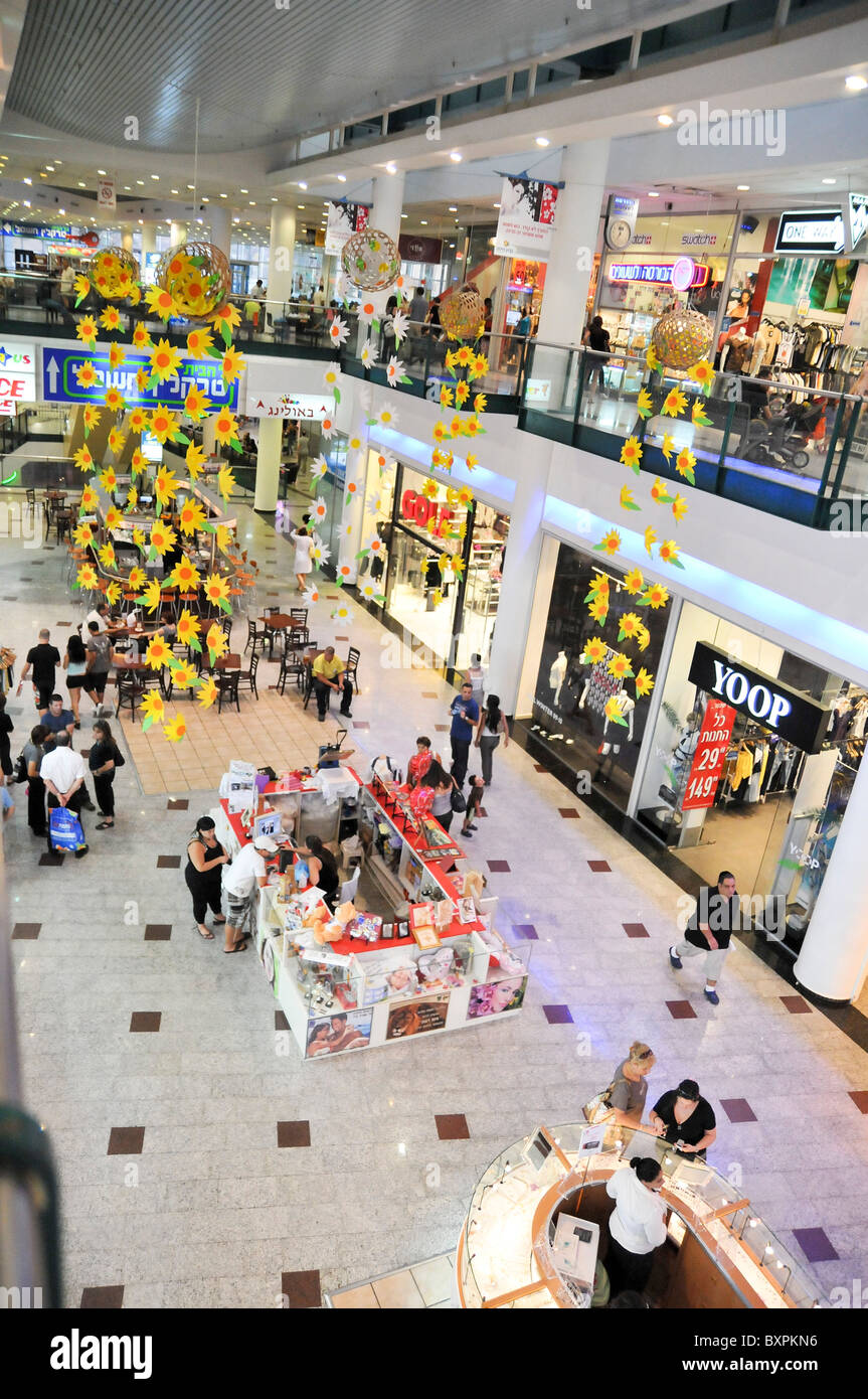 Israel, Haifa interior of a shopping mall Stock Photo - Alamy