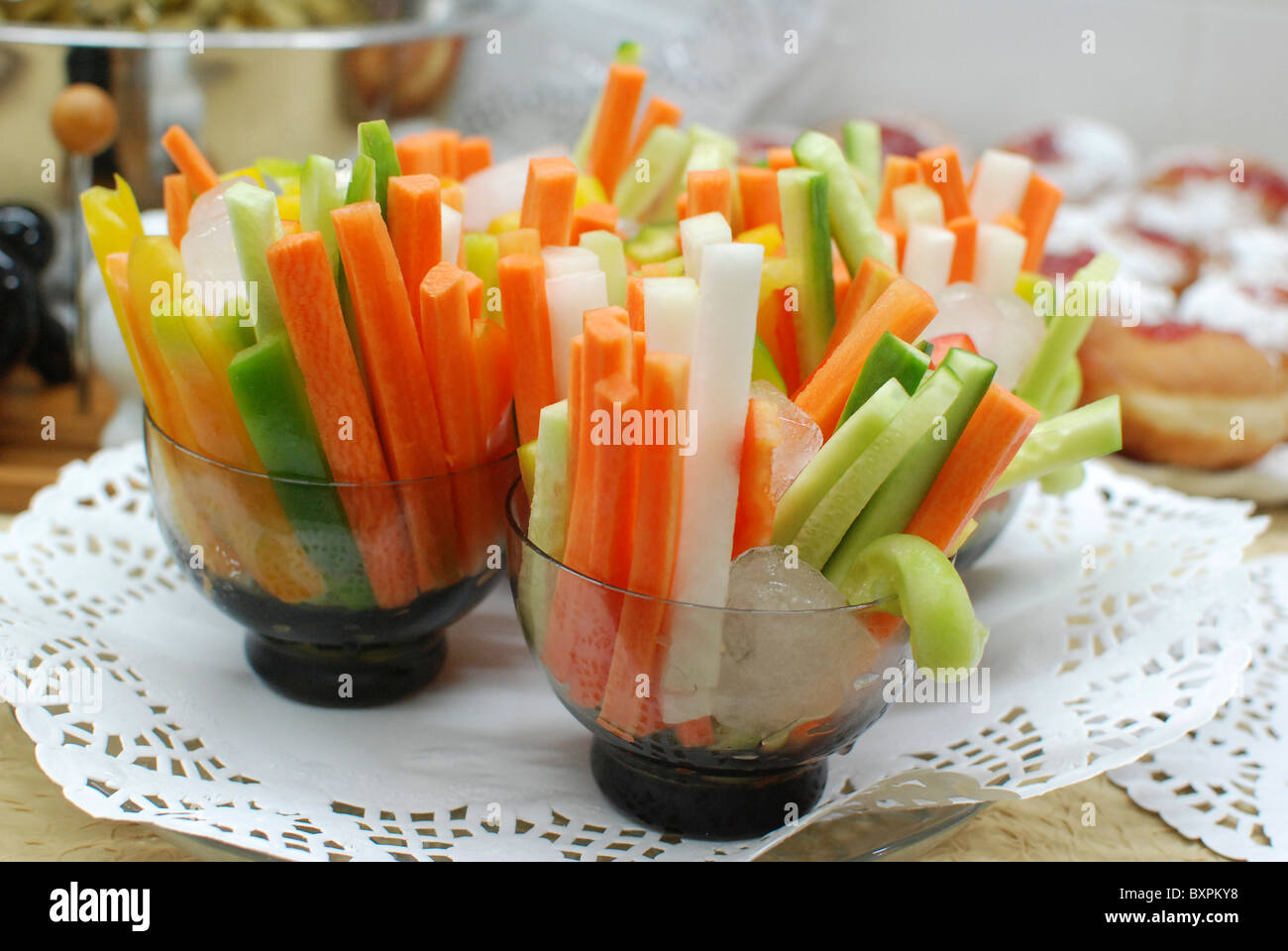 Cut vegetable snacks Stock Photo - Alamy