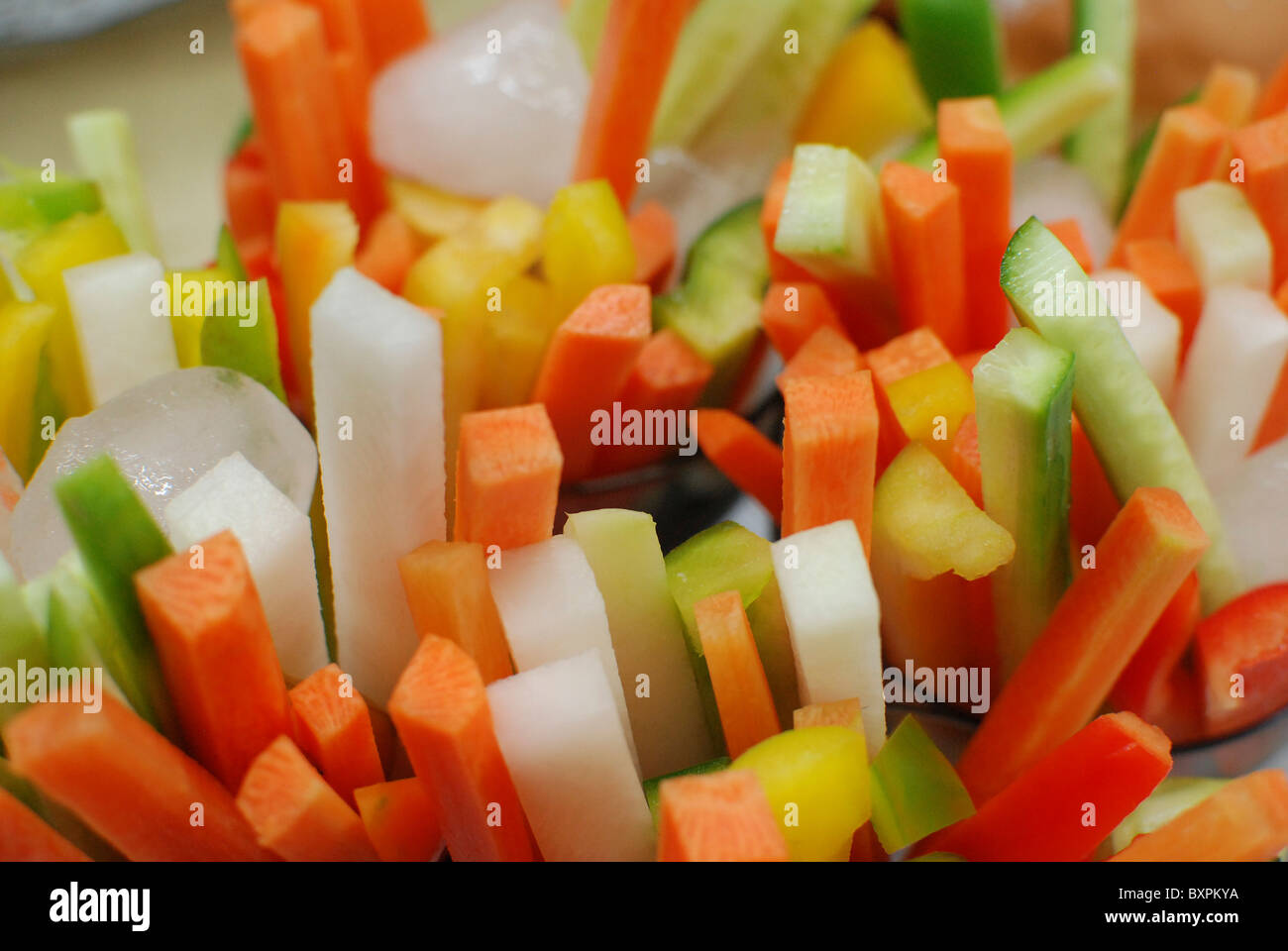 Cut vegetable snacks Stock Photo - Alamy