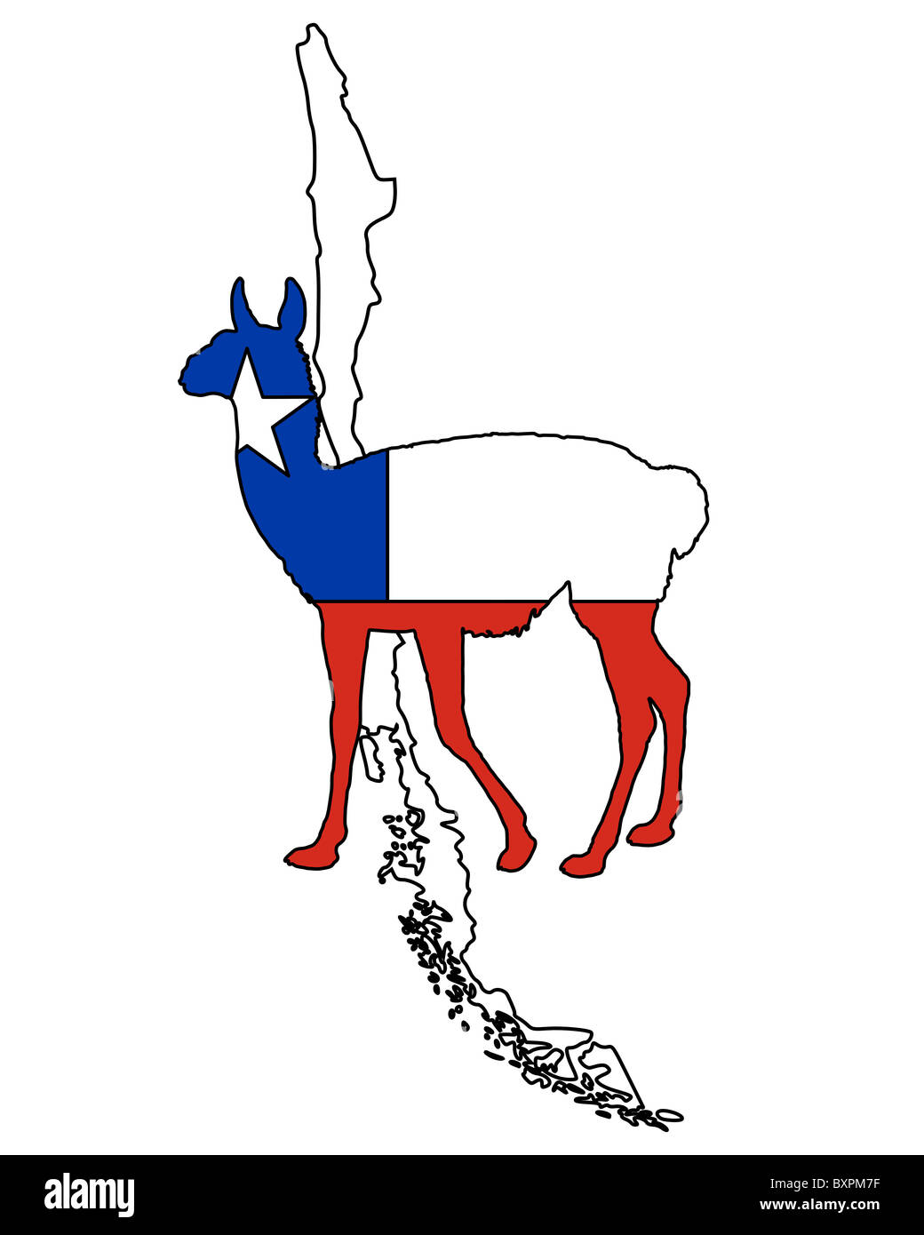 Guanaco sign Cut Out Stock Images & Pictures - Alamy
