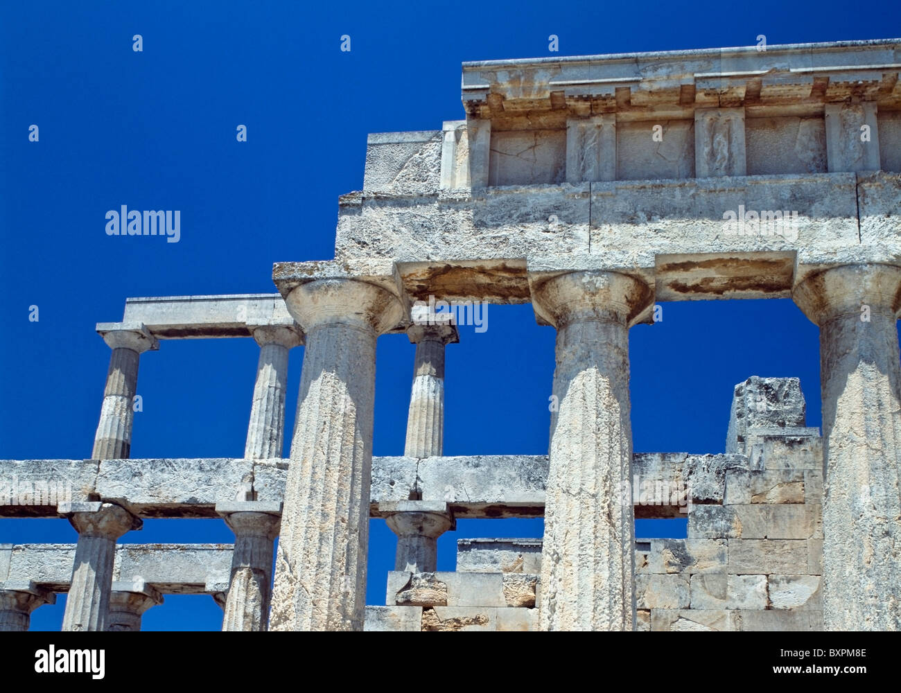 Temple Of Aphaia Stock Photo - Alamy