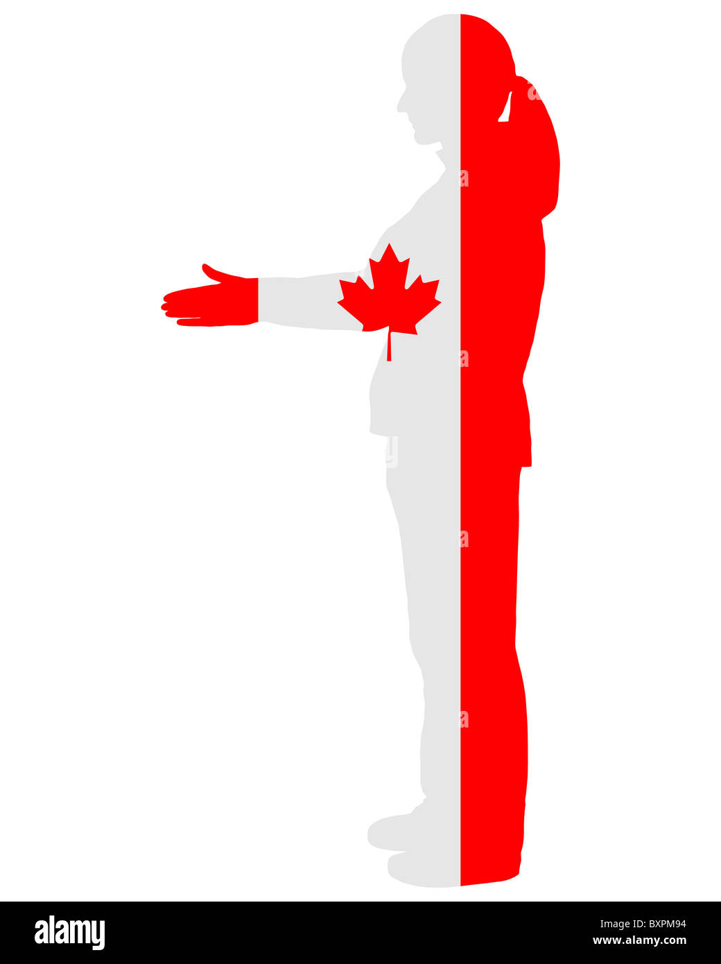 Canadian welcome sign Cut Out Stock Images & Pictures - Alamy