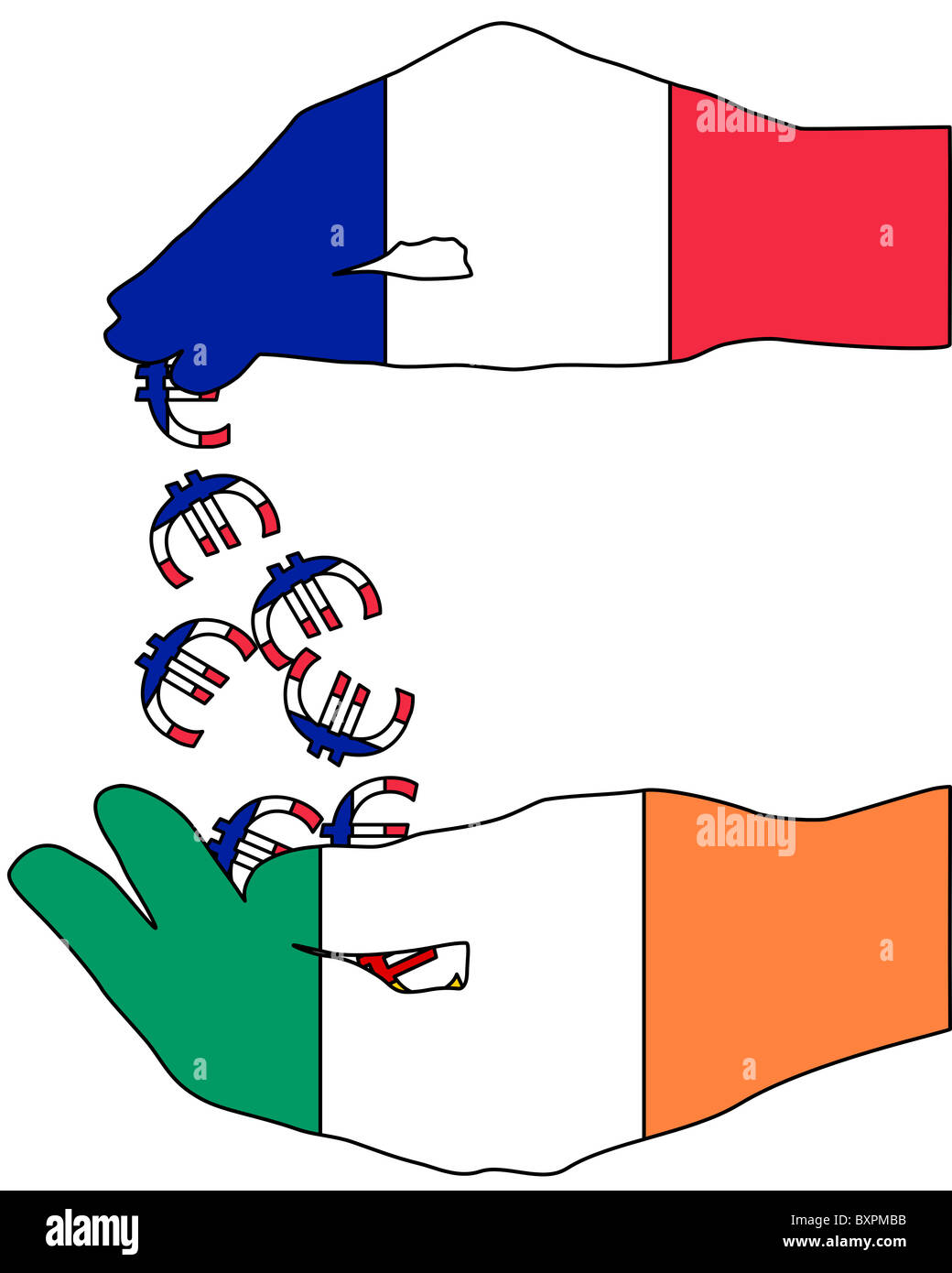 French € for Ireland Stock Photo - Alamy