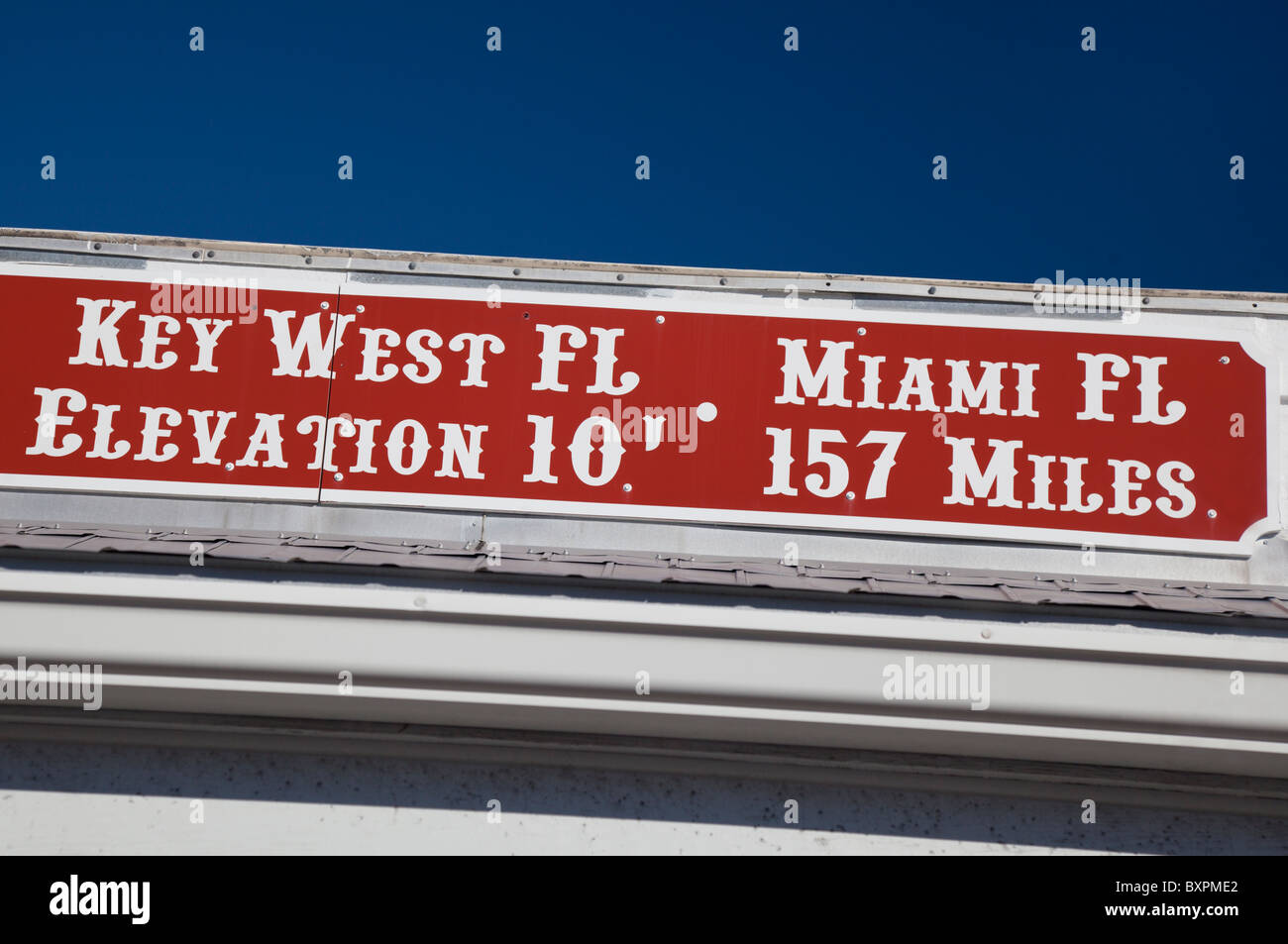 Sign on the Key West Conch Tour Train depot, Key West, Florida United ...