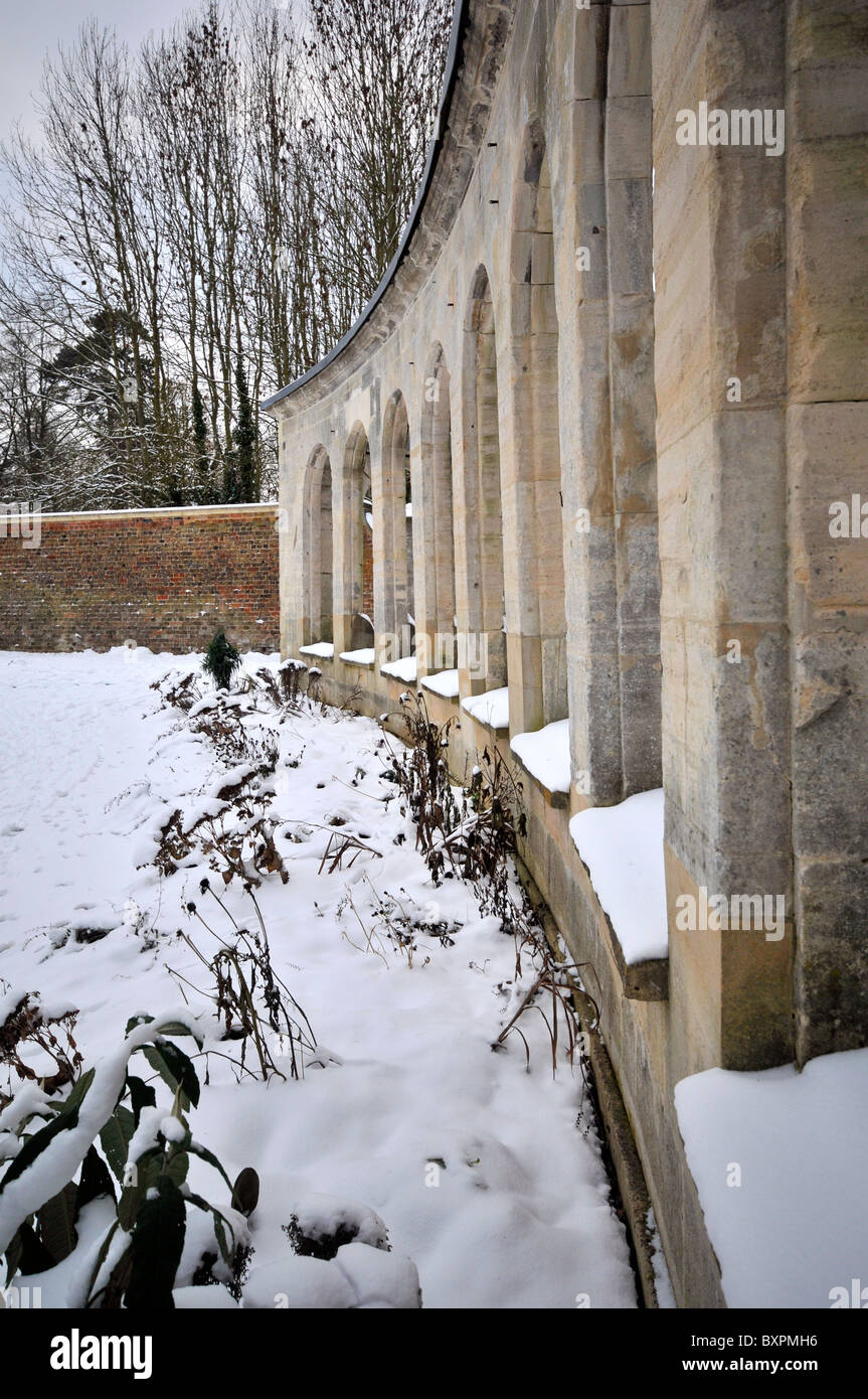 Stratford Park Stroud Gloucestershire UK Snow Museum Stock Photo - Alamy