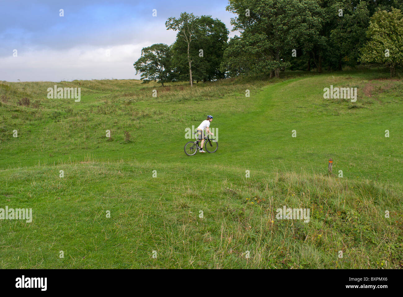 badbury rings iron age hill fort dorset Stock Photo - Alamy