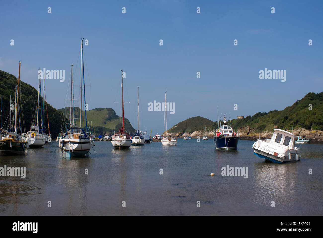 watersmouth harbour and estuary north devon england uk Stock Photo - Alamy