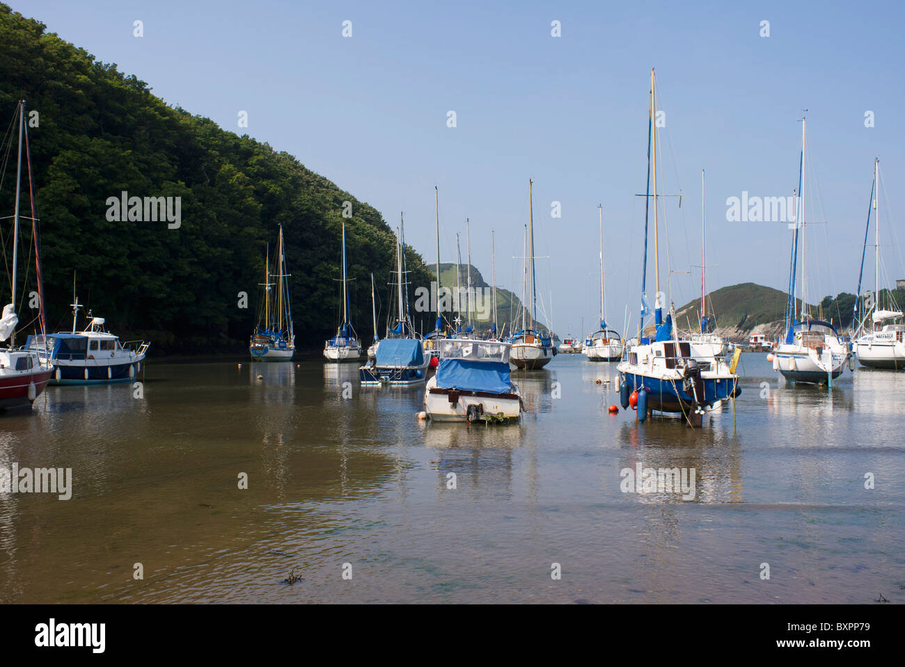 watersmouth harbour and estuary north devon england uk Stock Photo - Alamy