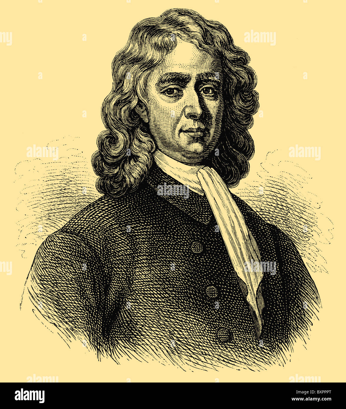 Isaac Newton (1643-1727), British mathematician and scientist Stock ...