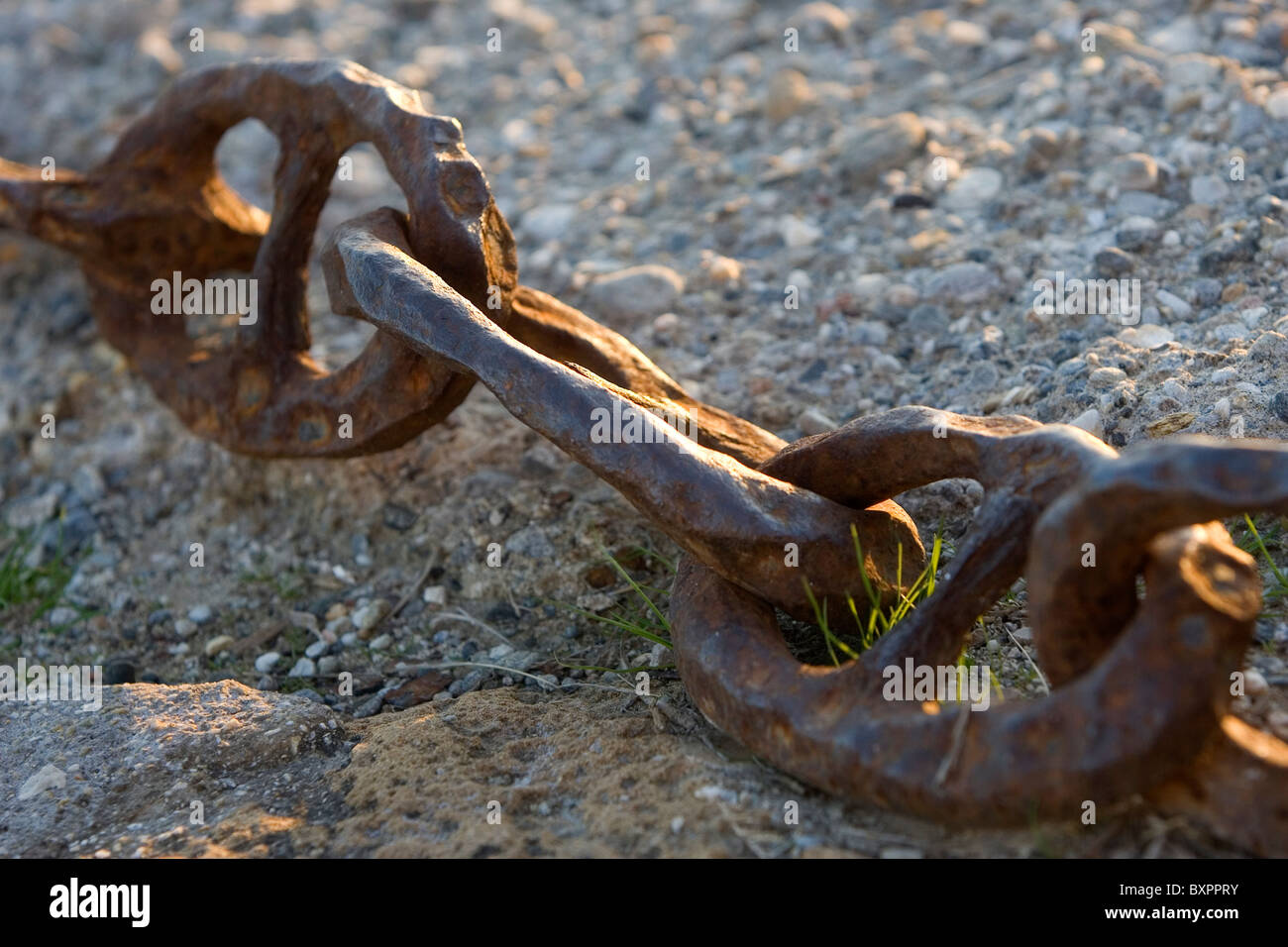 A rusty chain in a harbour Stock Photo - Alamy
