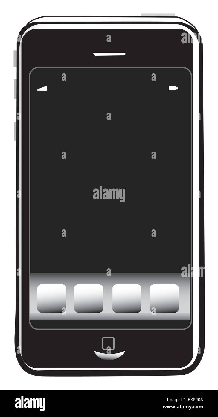 Iphone type of mobile phone Stock Photo - Alamy
