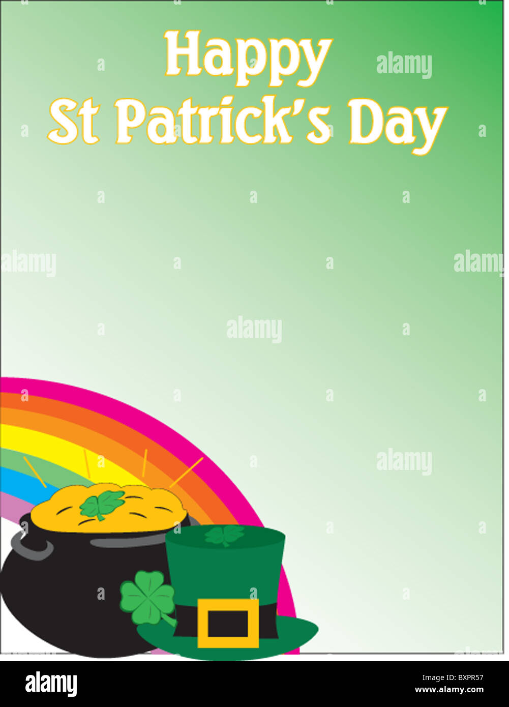 Happy St-Patrick themed background Illustration in vector Stock Photo ...