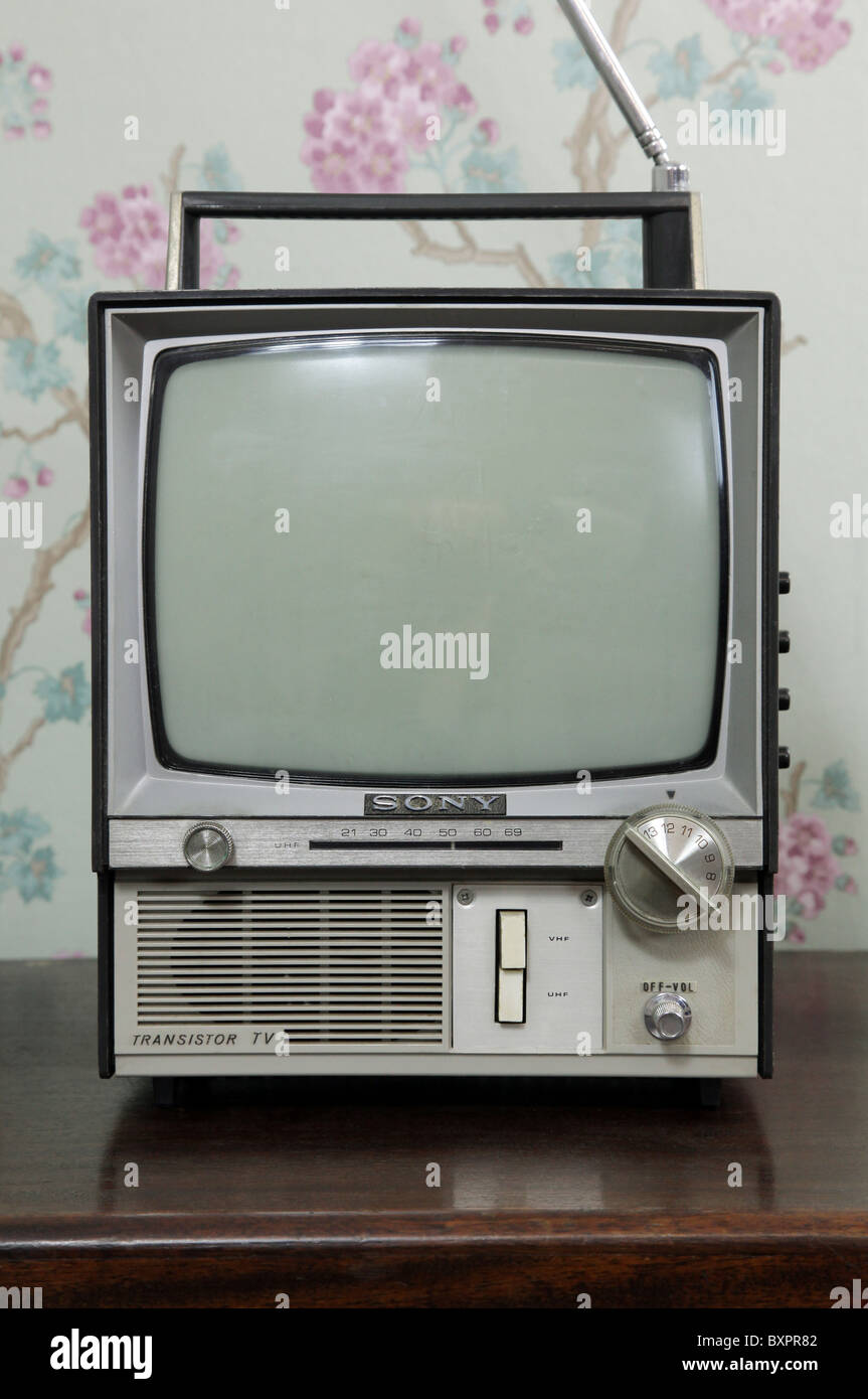 Portable transistor tv set hi-res stock photography and images - Alamy