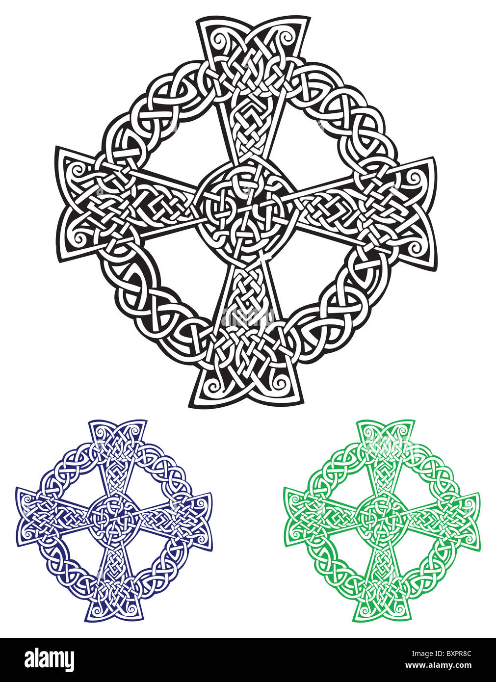 Celtic knot cross design hi-res stock photography and images - Alamy