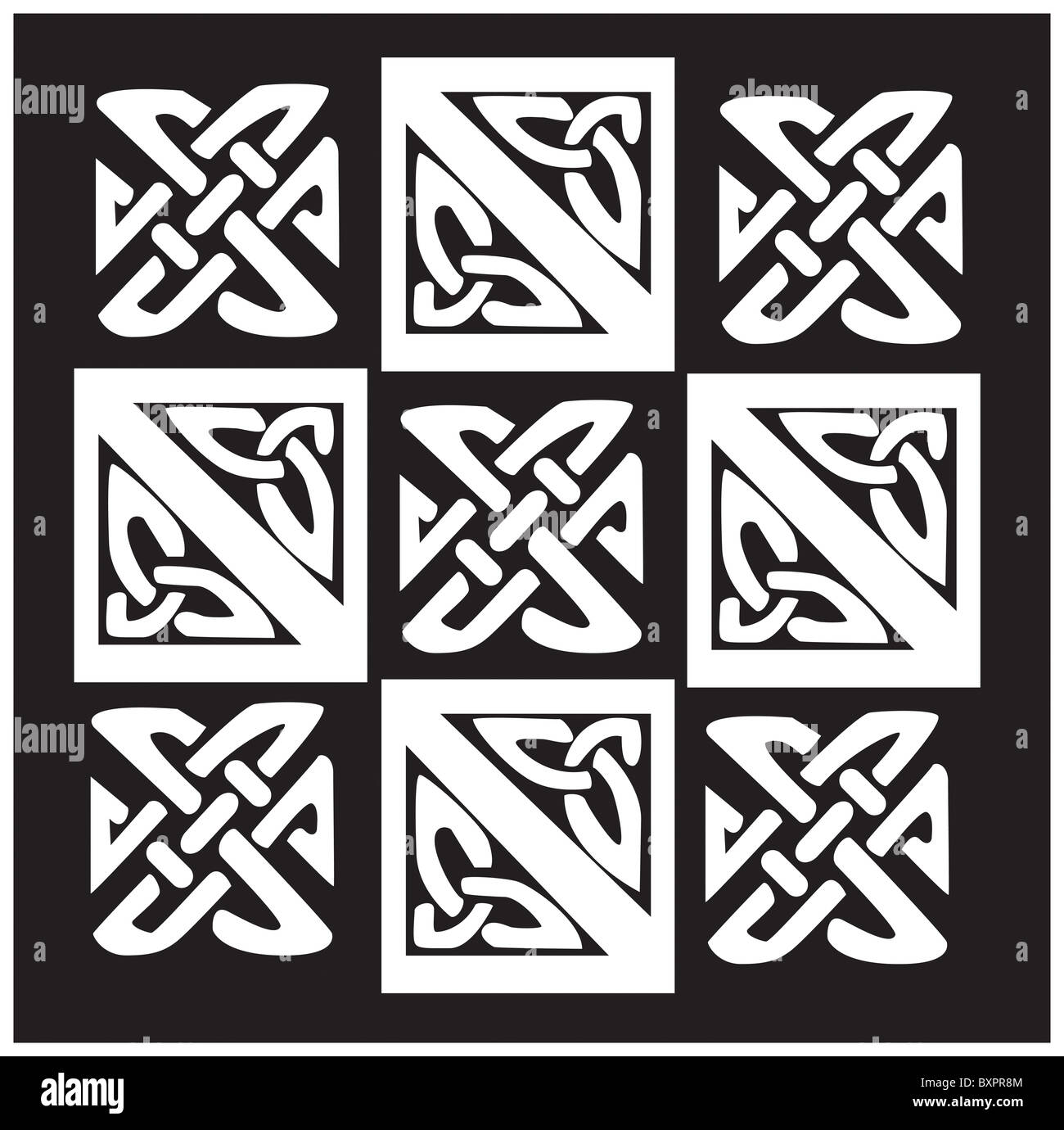 A vector illustration of a Celtic pattern and knots with a beautiful ...