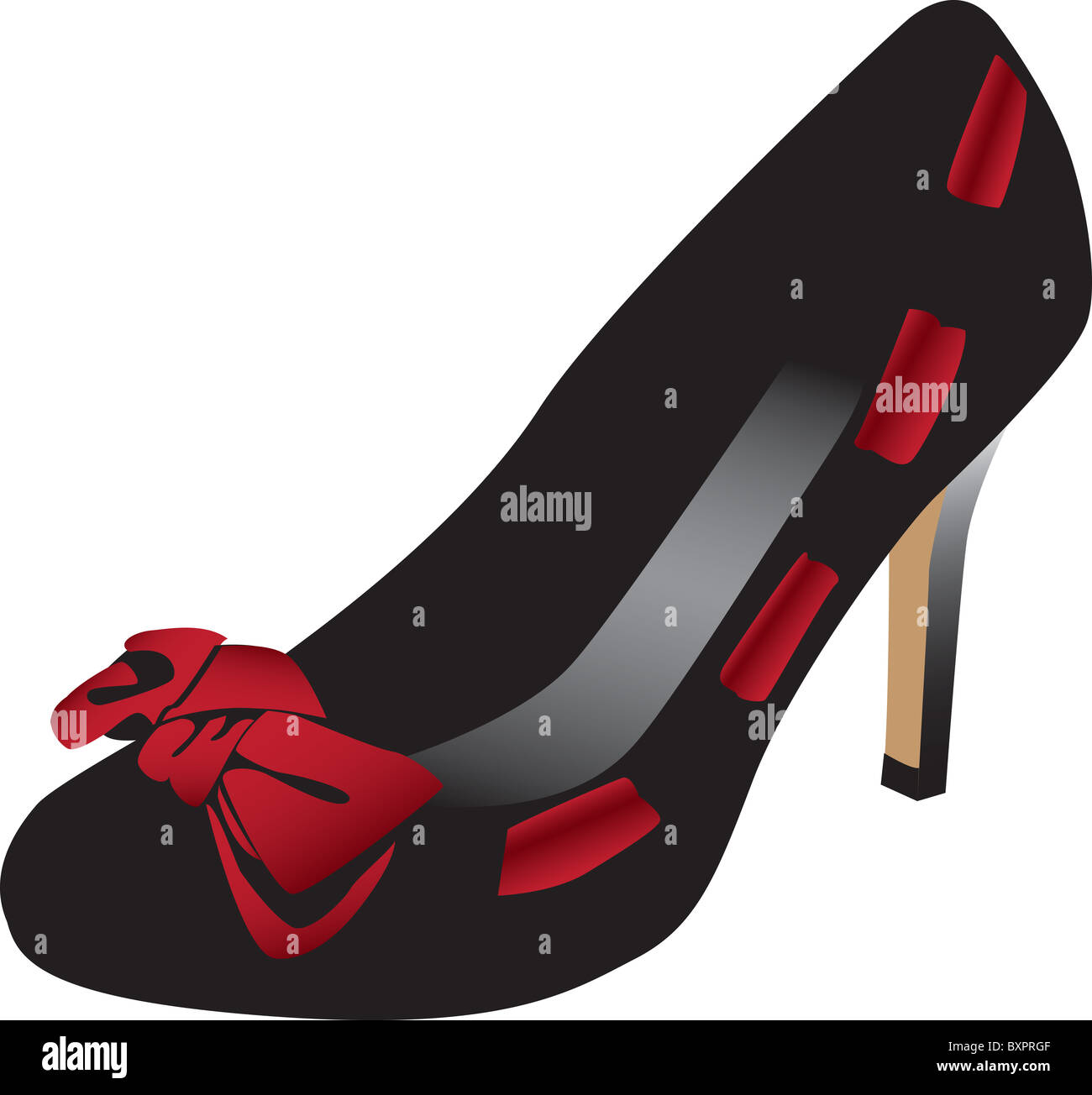 High heel shoe illustration hi-res stock photography and images - Alamy