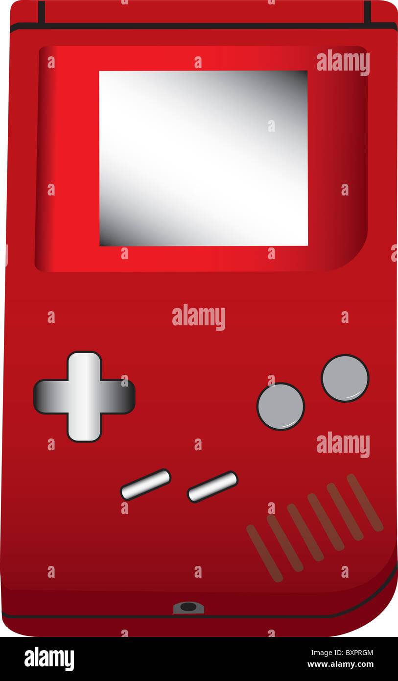 Handheld game illustration Stock Photo - Alamy