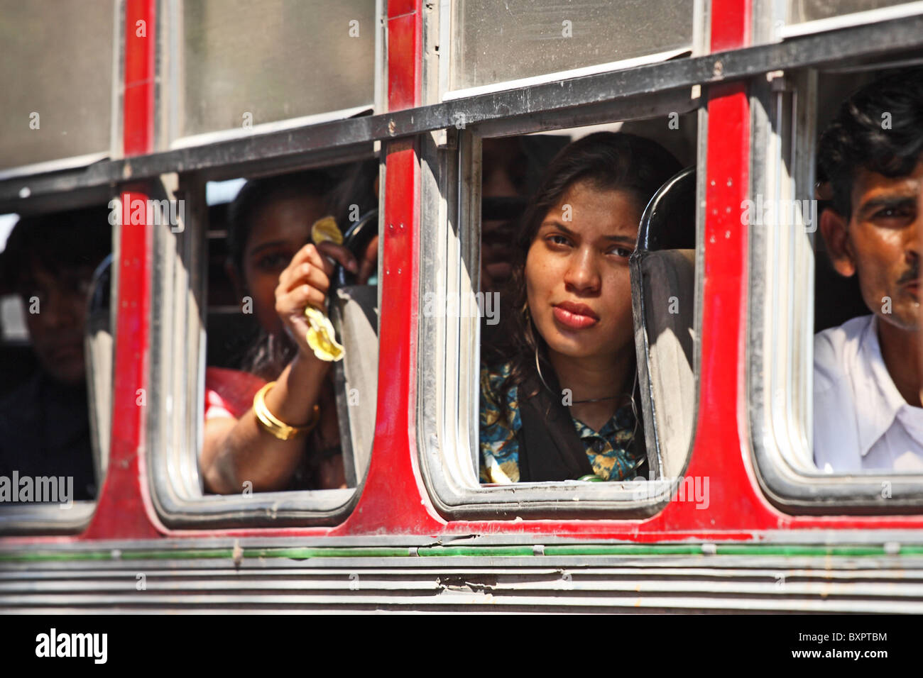Indian bus passengers hi-res stock photography and images - Alamy