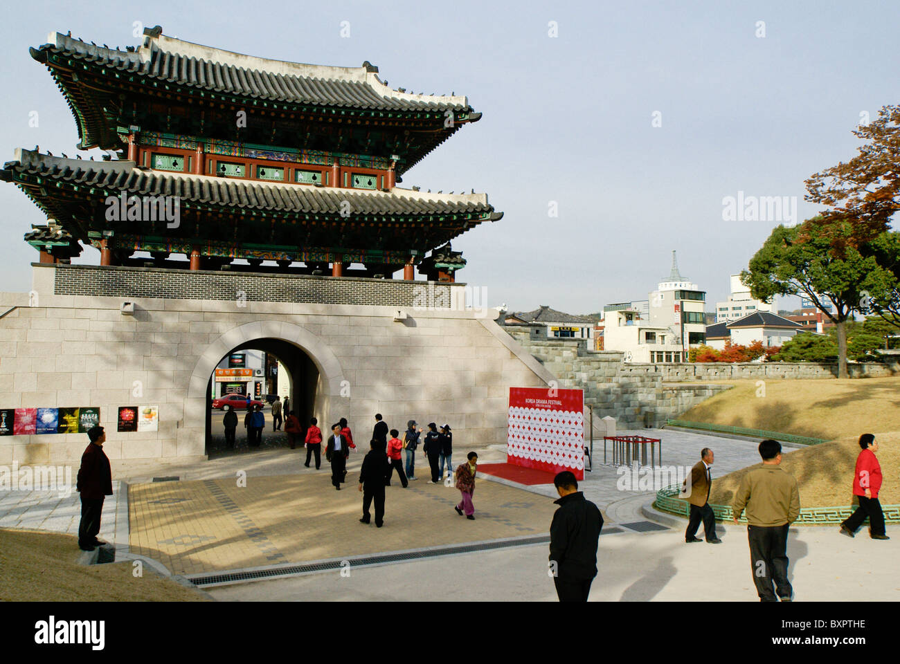 Jinju Fortress east gate, Jinju, South Korea Stock Photo - Alamy