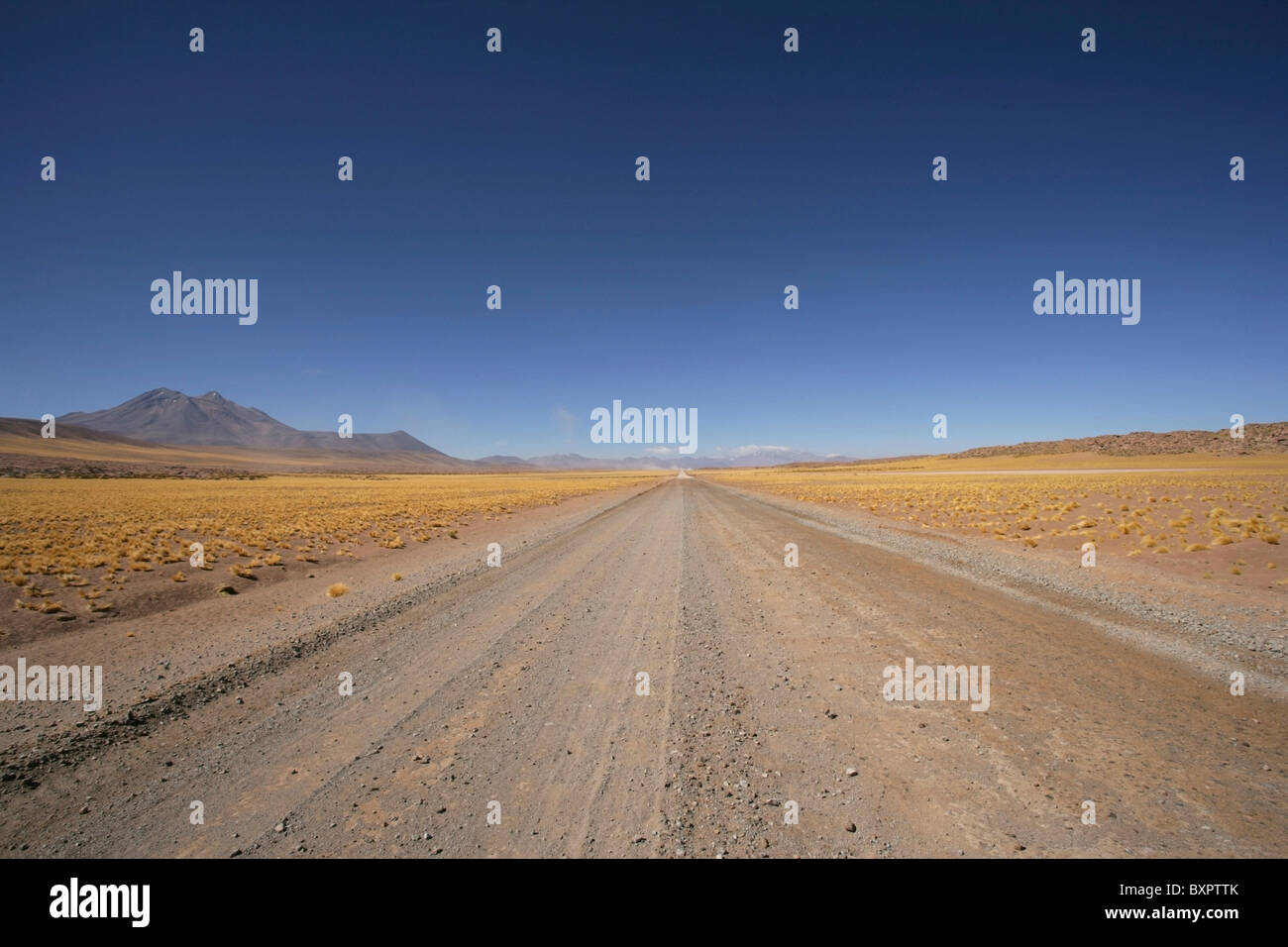 Empty Desert Road Stock Photo - Alamy
