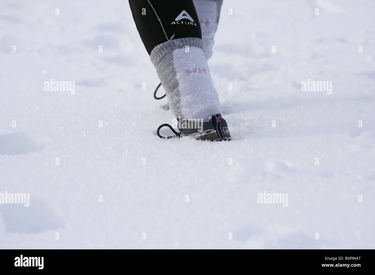 Persons feet walking in deep hi-res stock photography and images - Alamy