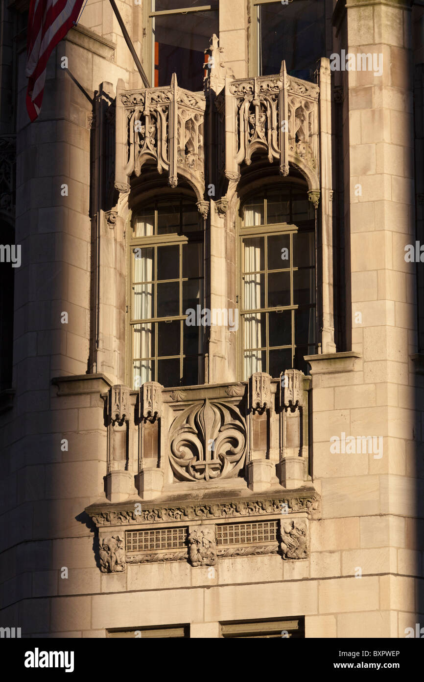 detail of Chicago Tribune tower, Chicago, Illinois, USA Stock Photo - Alamy