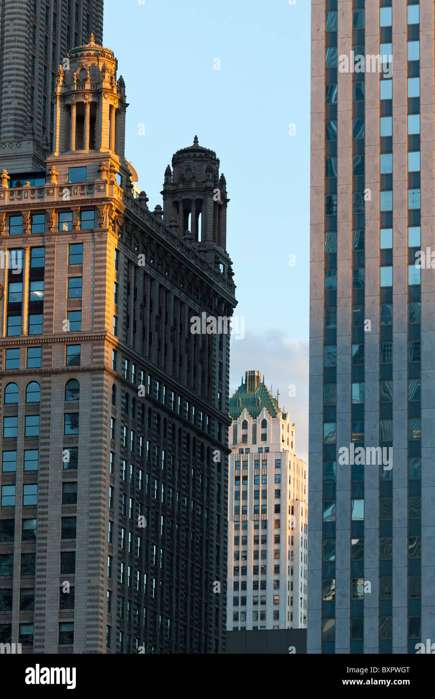 Chicago downtown view hi-res stock photography and images - Alamy