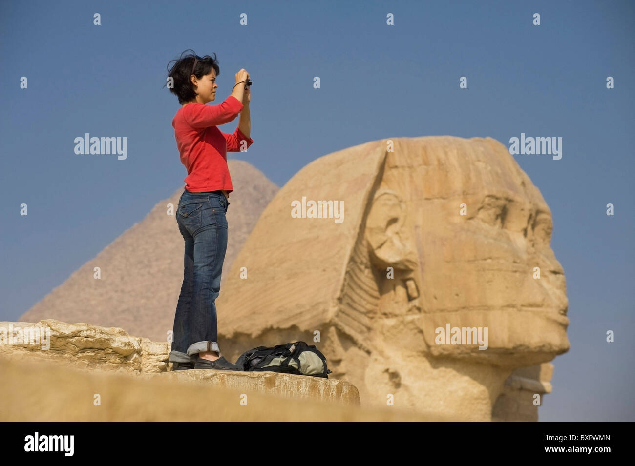 Woman goddess or a sphinx hi-res stock photography and images - Alamy